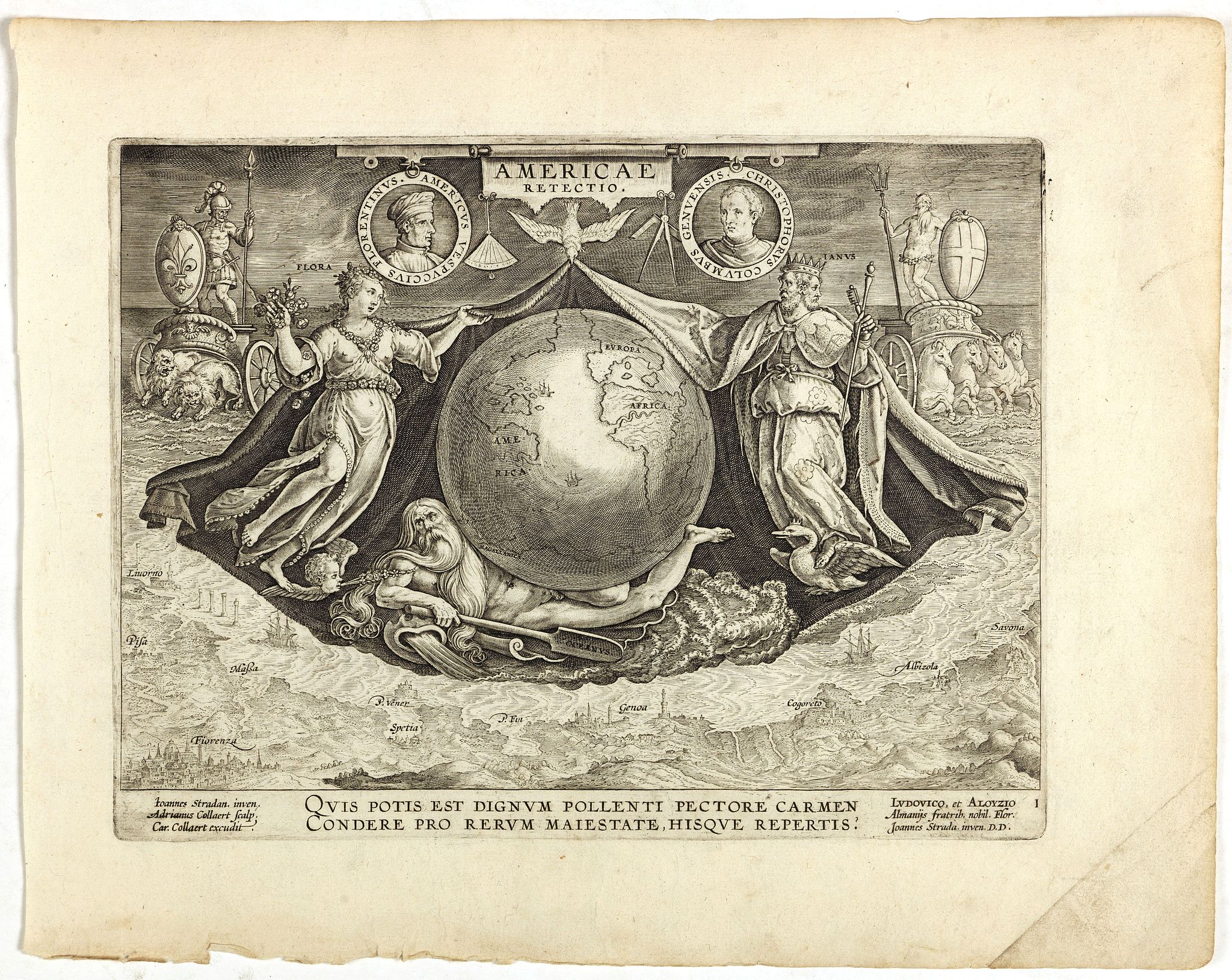 "America" by Stradanus, ca. 1596