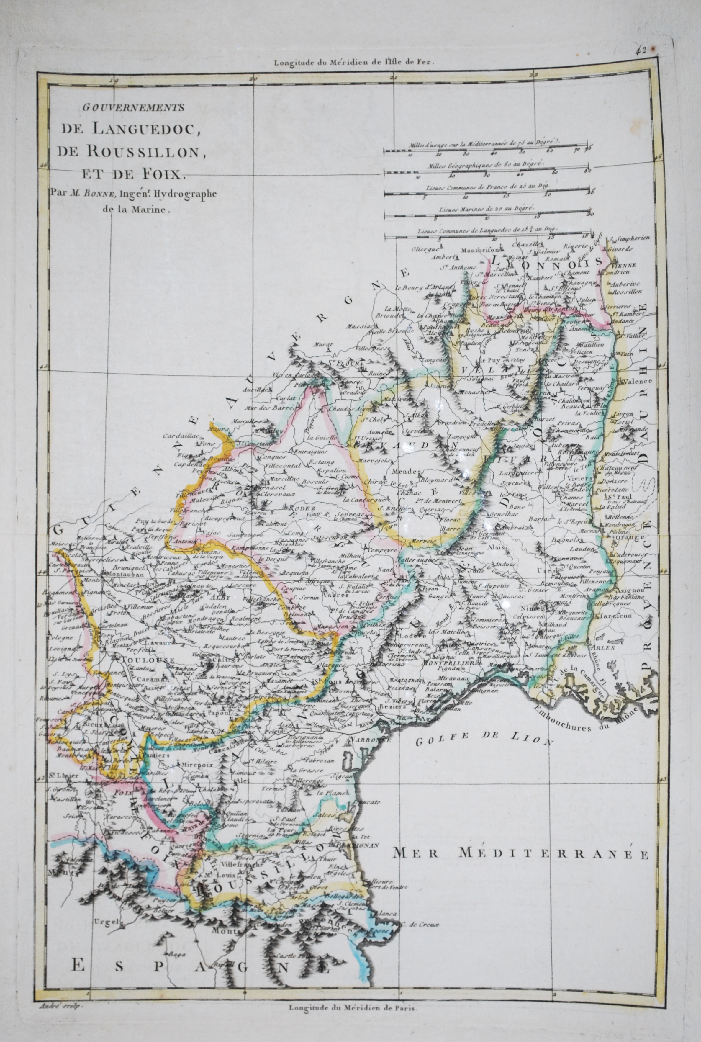 [ Lot of 6 maps of the Provence, Marseille, Cannes, Nice, / Tassin's ...