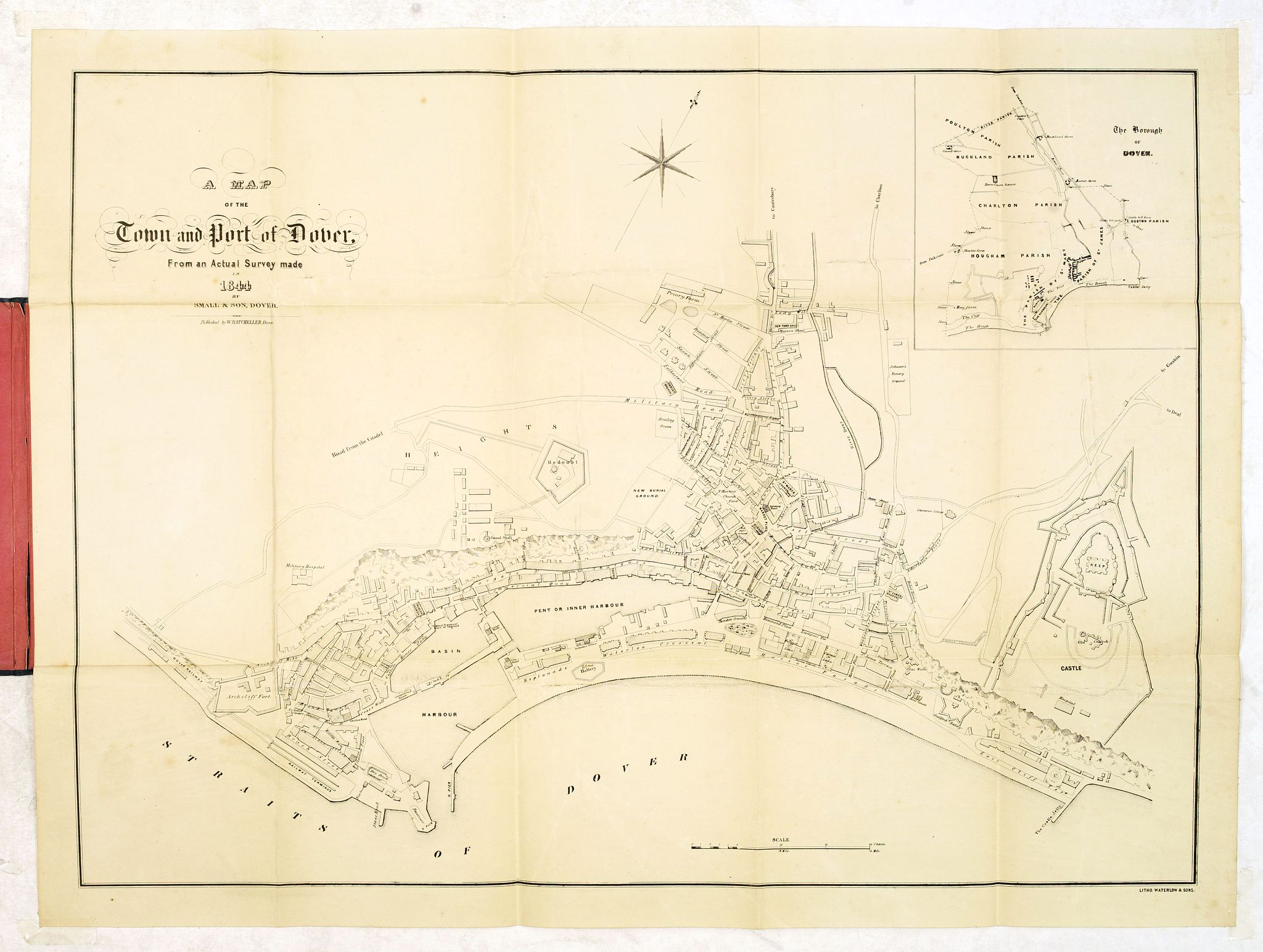 A map of the town and port of Dover / from an actual survey made in ...