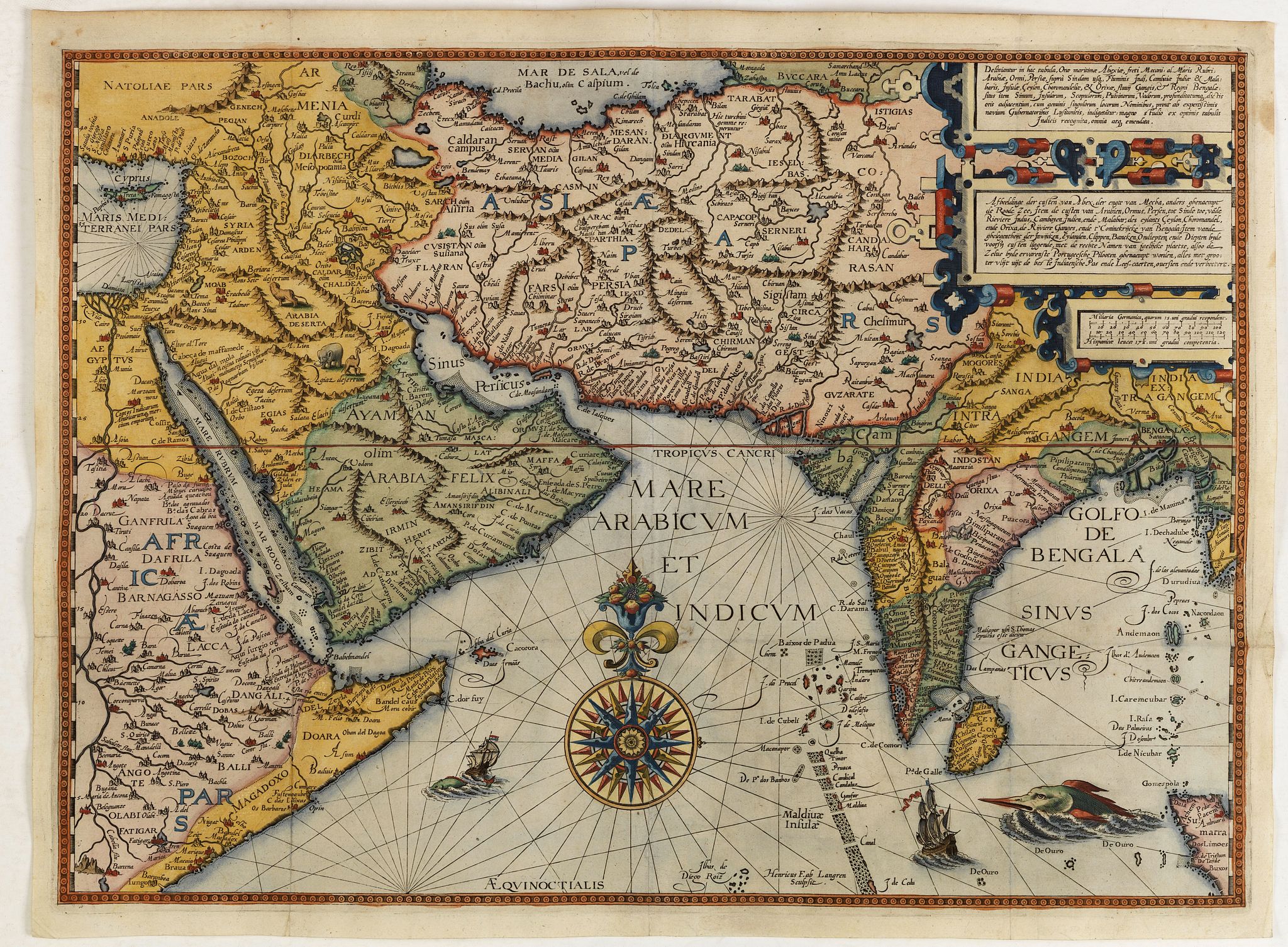 Afbeeldinge der custen van Abex, der engte van Mecha.. - Old map by VAN ...