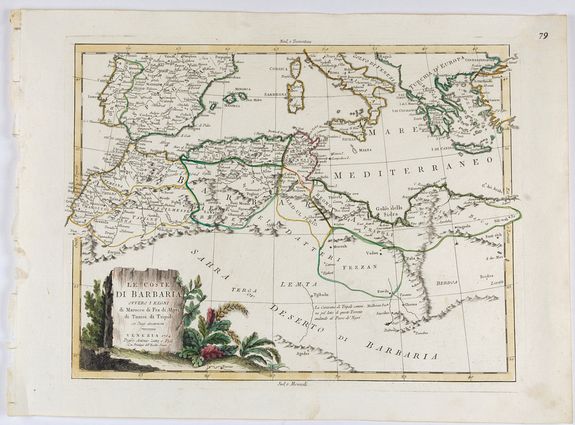 Le Coste di Barbaria. . . - Old map by ZATTA, A.