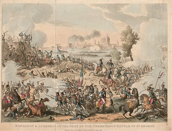 Napoleon & Augereau In the Heat Of The Tremendous Battle of St. George ...