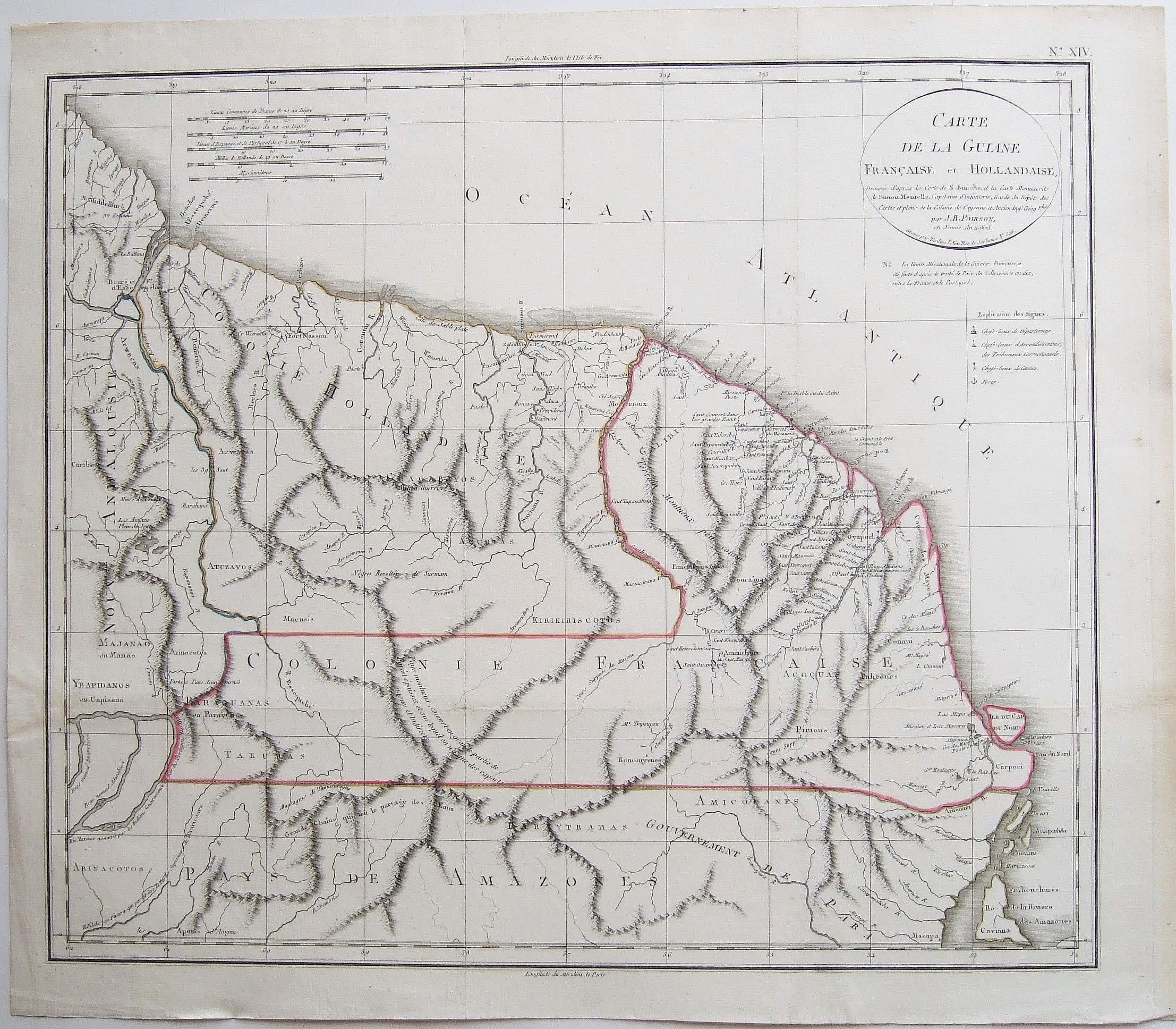 GUYANA, SURINAME, FRENCH GUIANA, - Guiane Francaise et Hollandaise ...