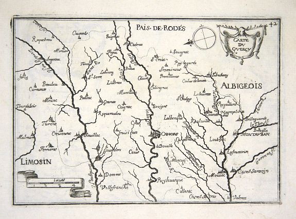 CARTE DU QUERCY - Old map by TASSIN, N./BEREY, N.