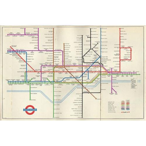 Railways Diagram of Lines 1950. - Old map by BECK, Harry.