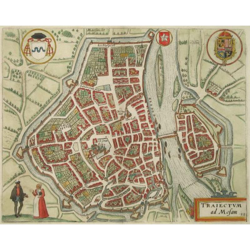 Traiectum ad Mosam ( Maastricht) - Old map by GUICCIARDINI,L.