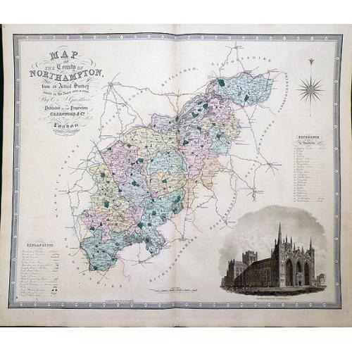 MAP OF THE County OF NORTHAMPTON, from an Actual Survey made in the ...