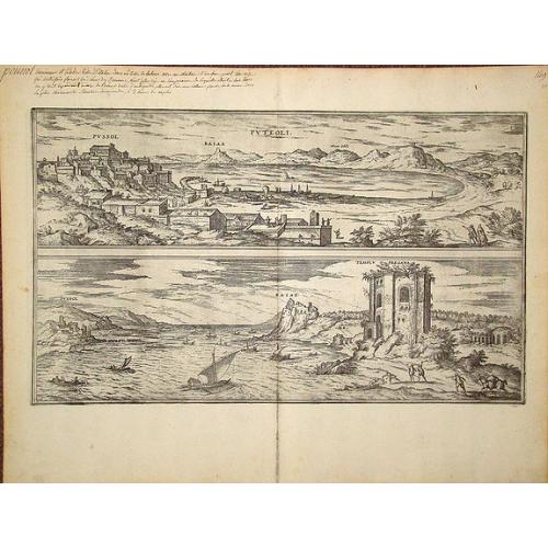 Puteoli. Baiae. - Old map by BRAUN,G./HOGENBERG,F.